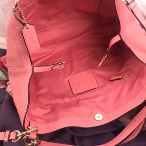 Coach | Bags | Coach Light Pink Handbag With Brass Hardware Nwot | Poshmark